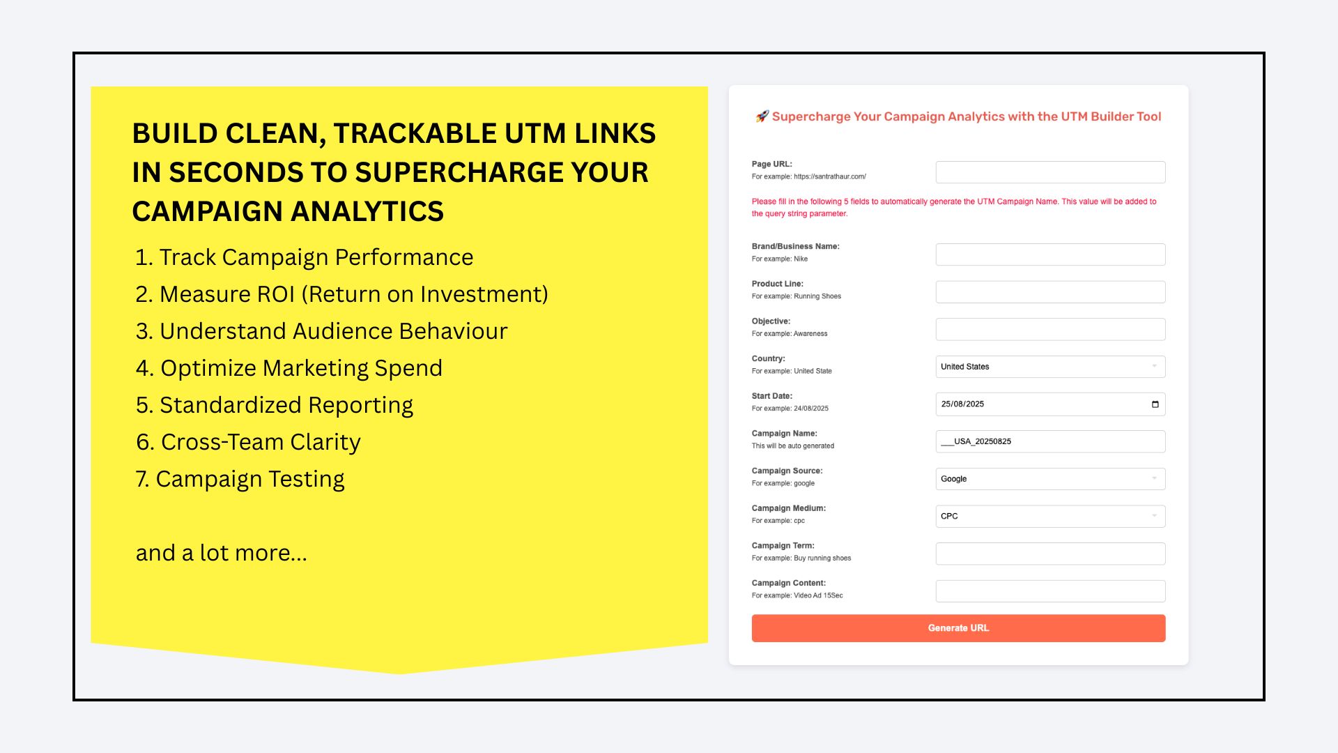 UTM Builder Tool | Simple Campaign URL Generator for Marketers